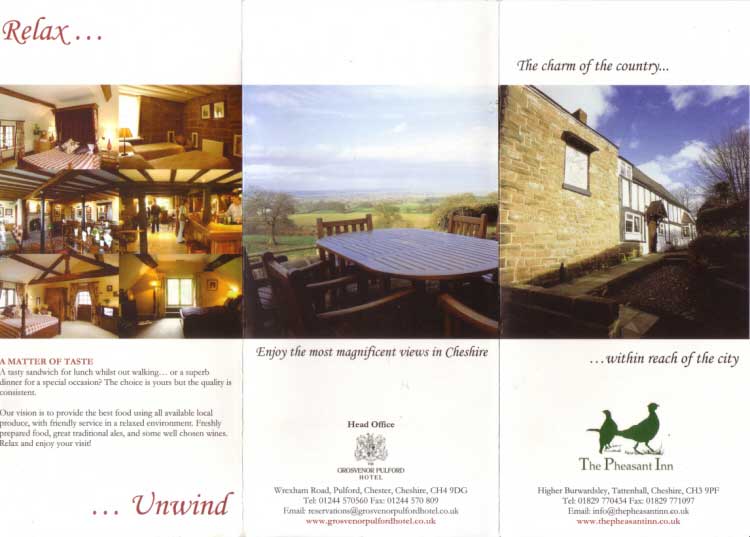 Chester Tourist - The Pheasant Inn