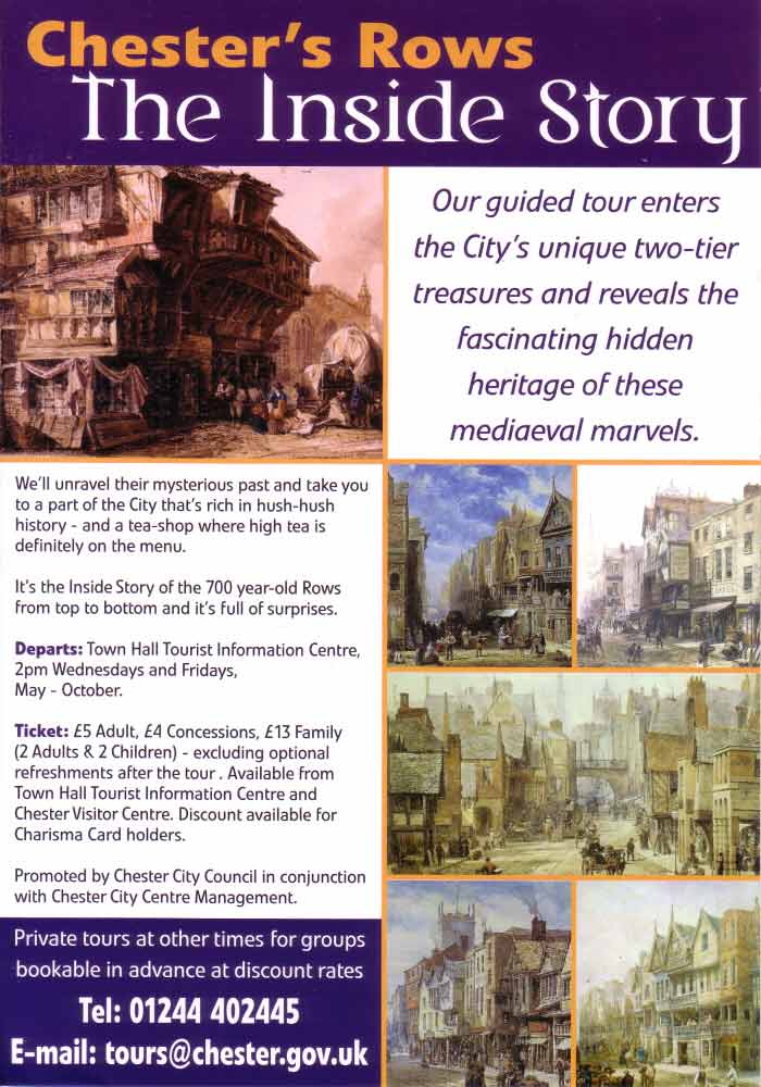 Chester Tourist - Chester Rows Tour