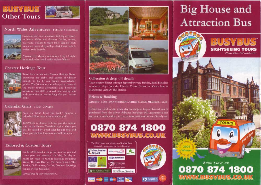 Chester Tourist - Busy Bus Big House and Attraction Bus