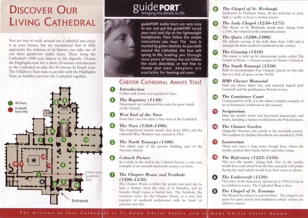 Chester Tourist - Chester Cathedral Guide