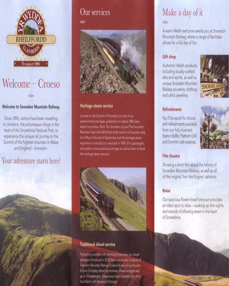 Chester Tourist - Snowdon Maintain Railway