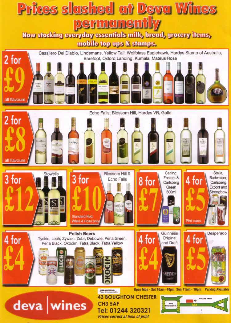 Chester Tourist - Deva Wines