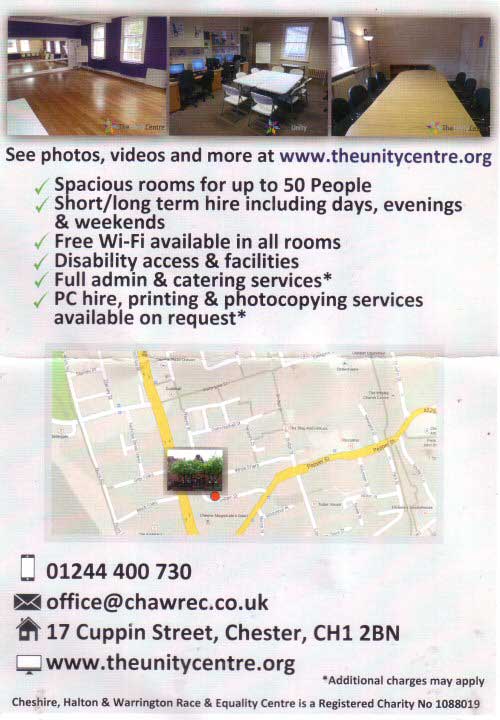 Chester Tourist - The Unity Centre