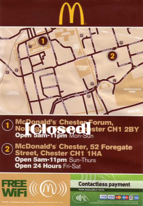 Chester Tourist - McDonald's Foregate Street