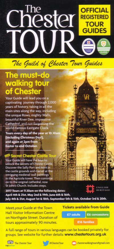 Chester Tourist - Chester Ghost Walking Tours