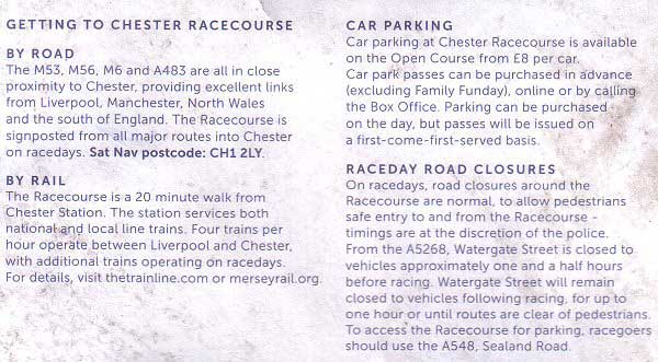 Chester Tourist - Chester Racecourse Fixtures