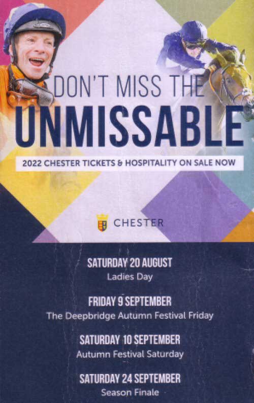 Chester Tourist - Chester Racecourse Fixtures